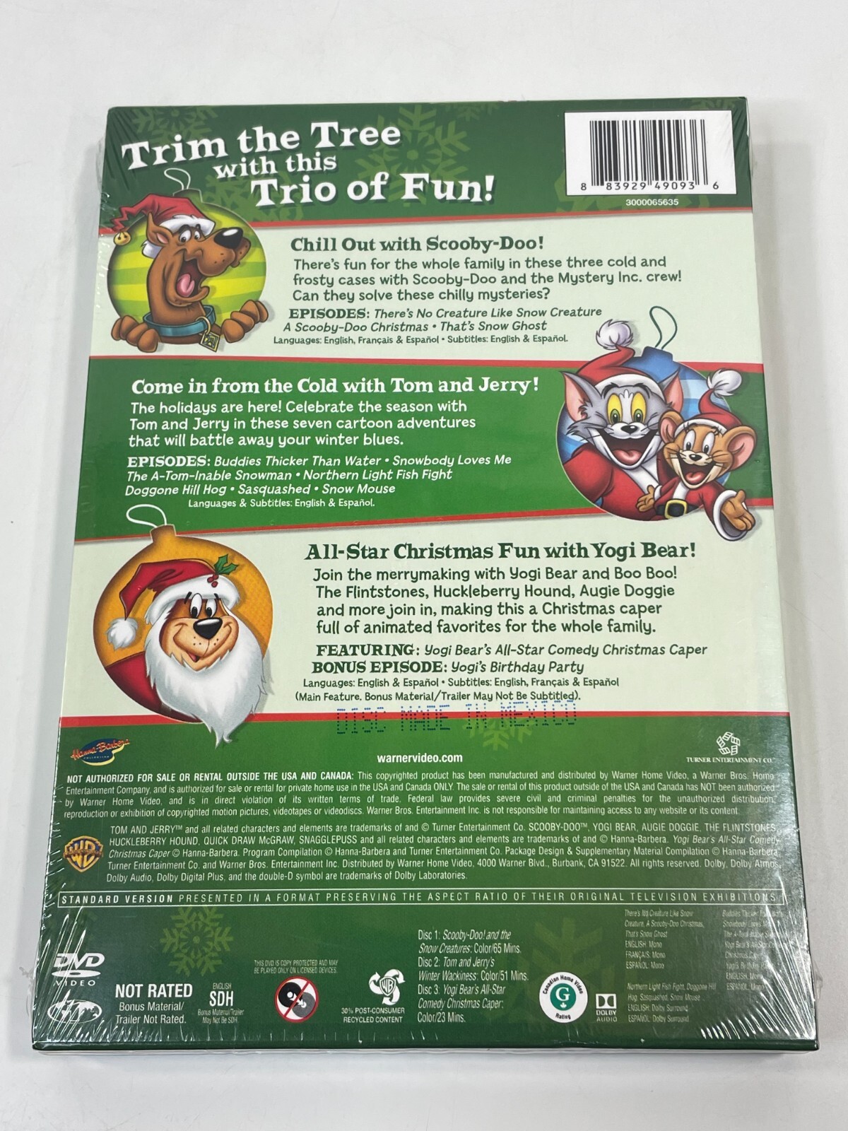 Festive Follies Collection: 12 Holiday Treasures (3-Disc DVD Set) NEW ...