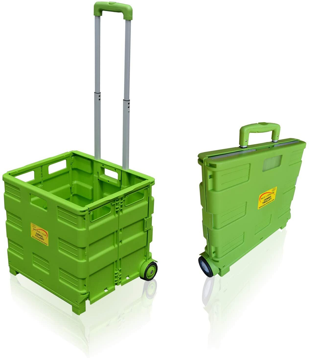 Heavy Duty Pack & Go Shows Foldable Portable Shopping Transport Box ...