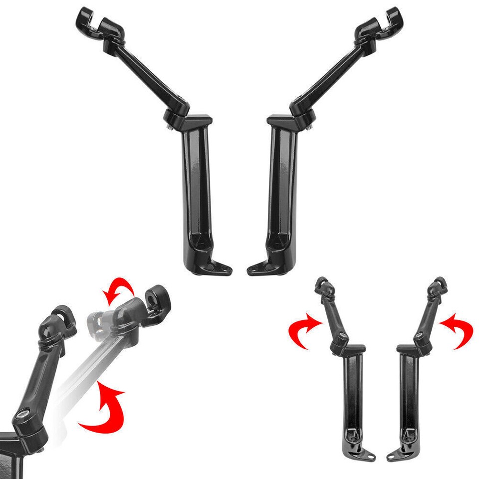 Adjustable Black Frame Mounted Highway Peg Mounts For Harley Touring ...