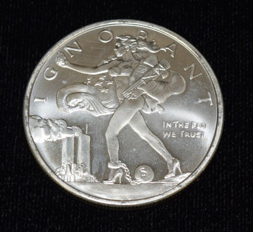 2017 Silver Shield 911 Ignorant 1 Oz Silver Round | eBay