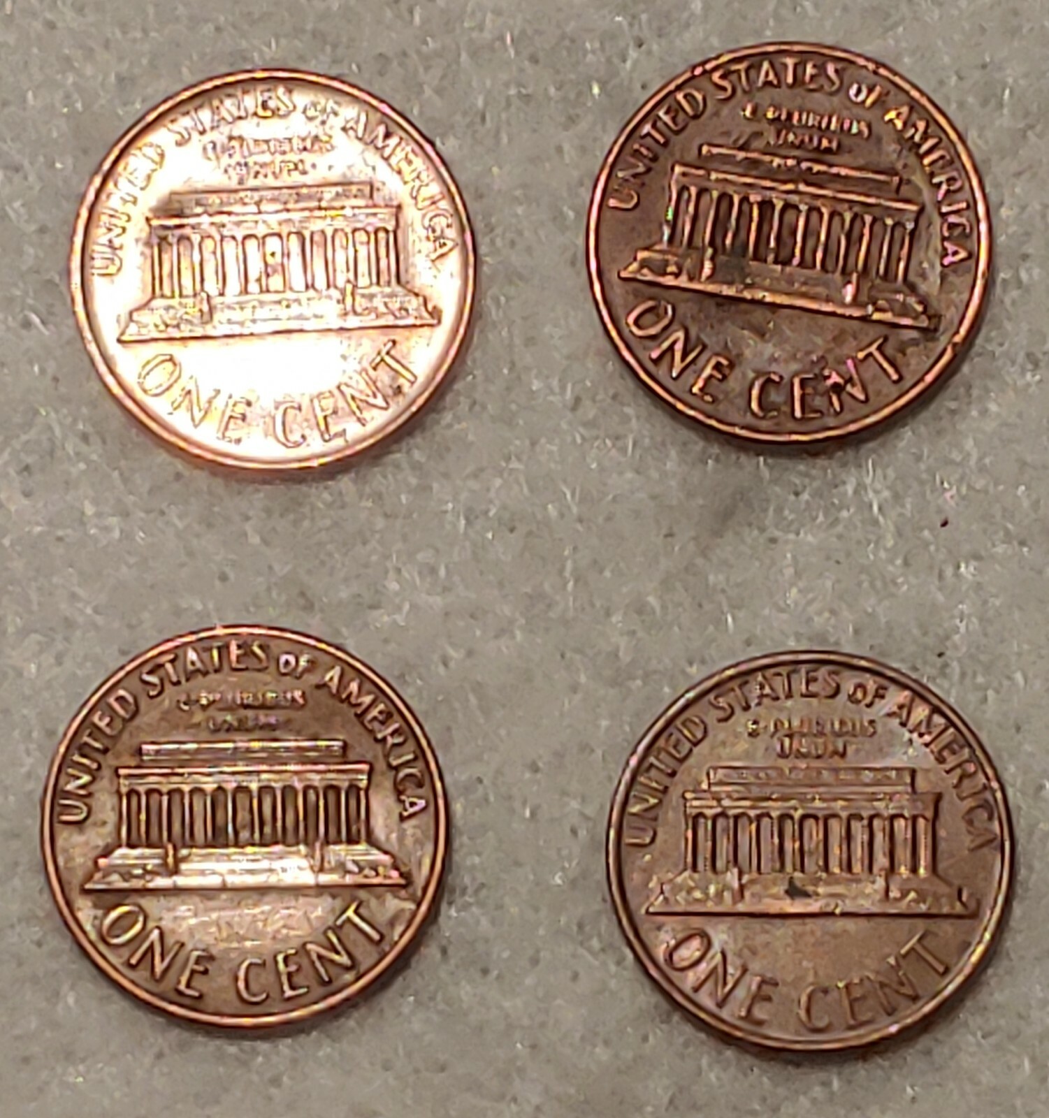 1968 S, 1970 S, 1972 S & 1974 S ( Rare ) Pennies (SET OF 4) UNGRADED ...