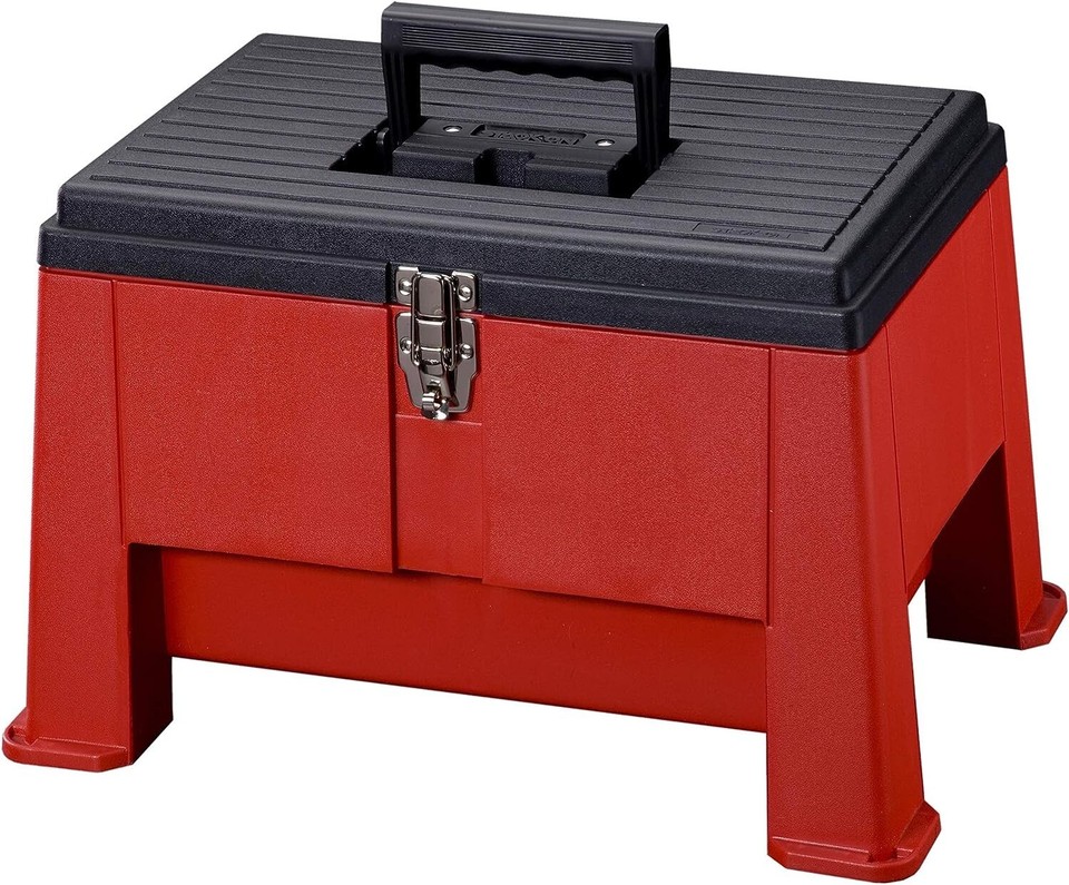 Shop Garage Truck Step Stool Tool Heavy Duty Storage Box Removable Tray ...