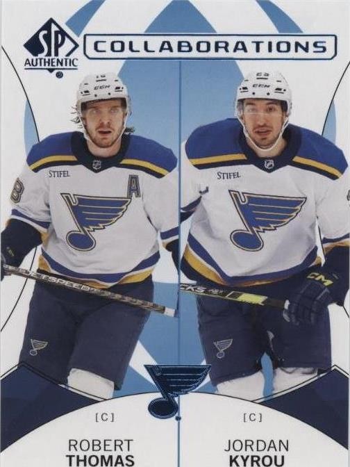 2024-25 Sp Authentic - Collaborations Robert Thomas, Jordan Kyrou #C-13 ...
