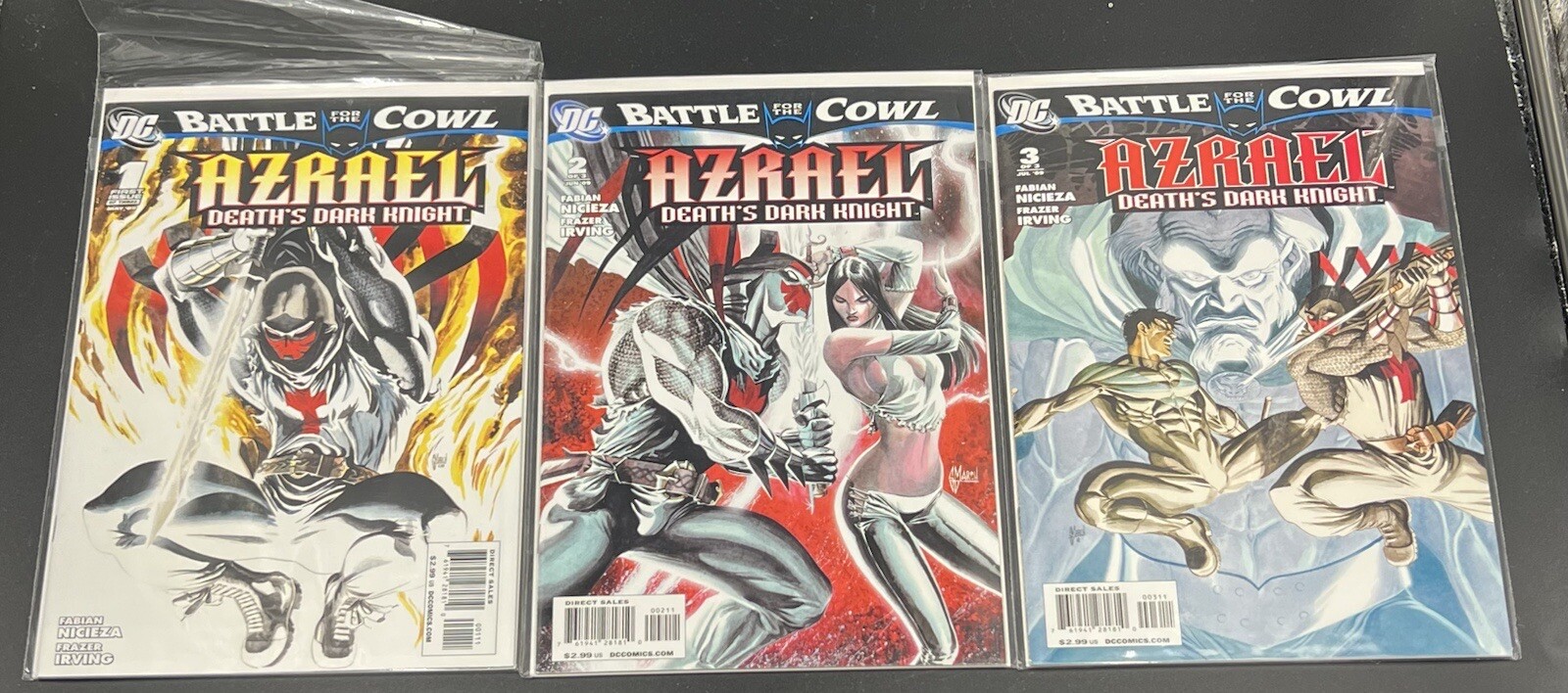 Azrael: Deaths Dark Knight Mini Series #1-3 Battle for the Cowl ...