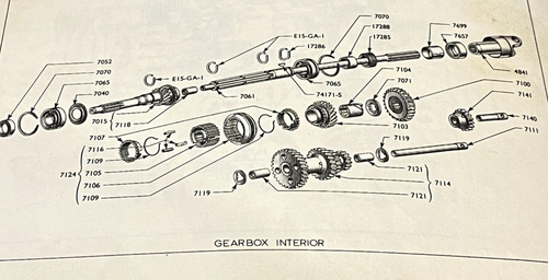 FORD ANGLIA 100E PREFECT 1953-62/7 GEAR MAIN DRIVE & BUSH #100E-7015-B ...