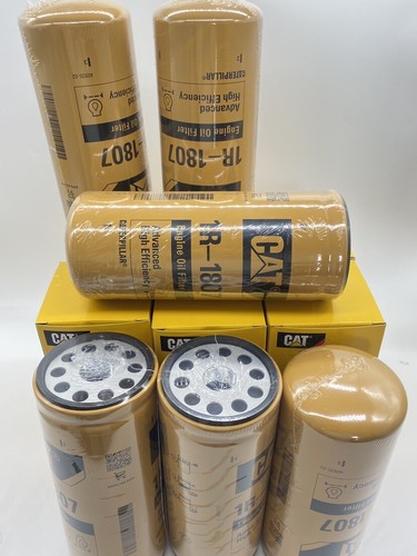 6 pcs Genuine Caterpillar 1R-1807 Advanced High Efficiency Oil Filter ...