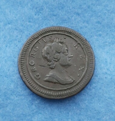 1720 GEORGE I COPPER FARTHING - die flaw plain edge | eBay UK