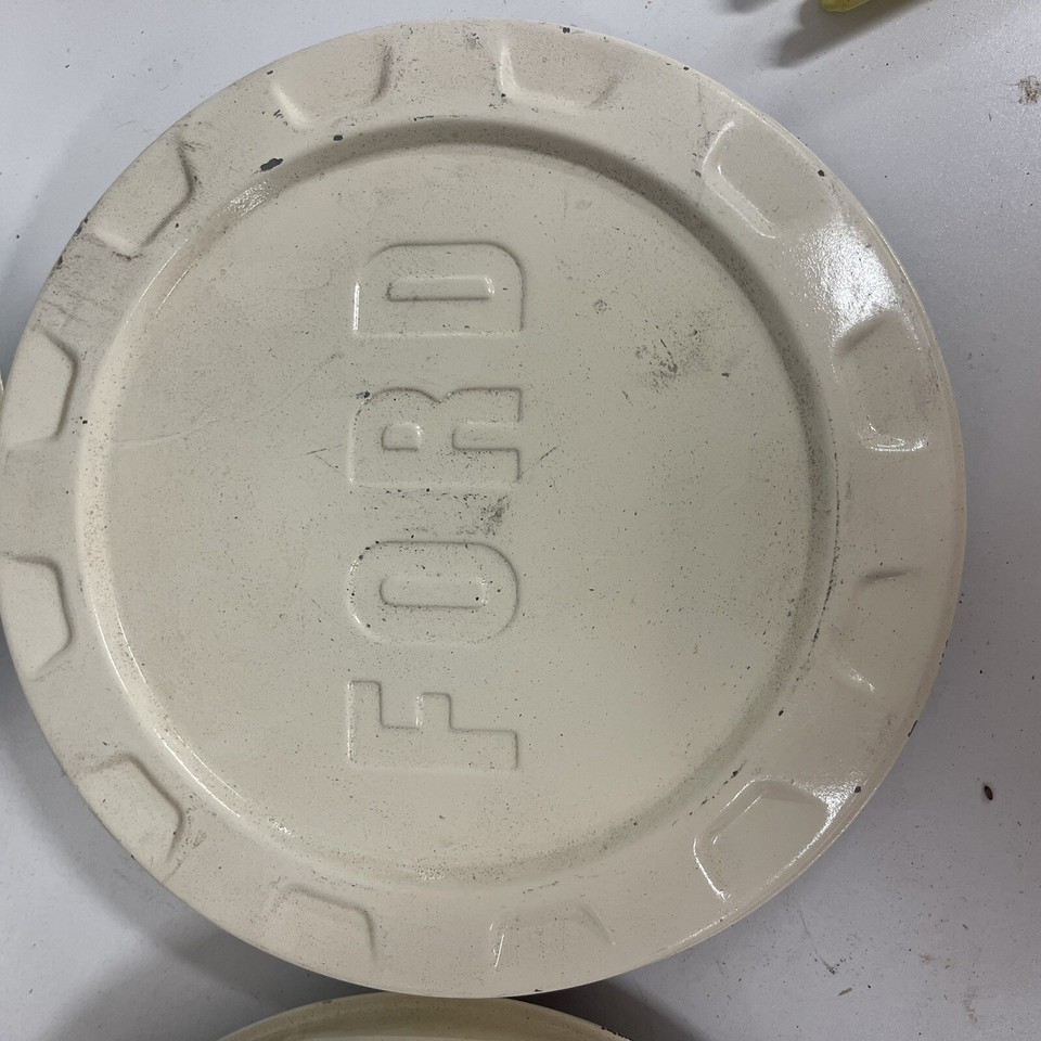 1961-1966 FORD F100 F150 TRUCK Bottle Cap Hubcap Dog Dish 8" CLIP SET ...