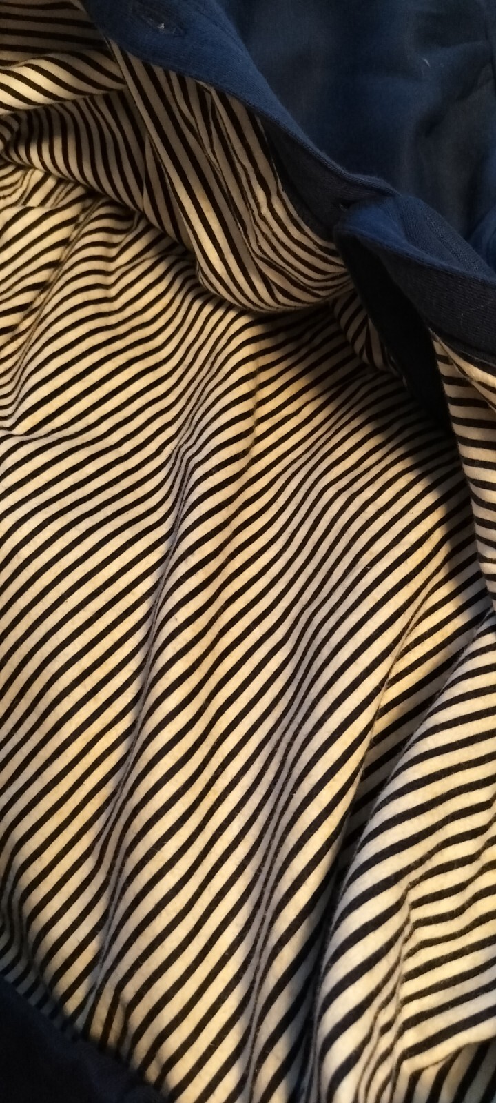 Vintage Blair jacket Cardigan 2x Blue Striped Inside Buttons Retro 80"s ...