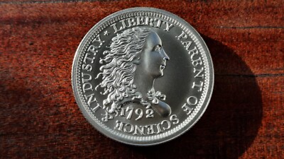 1792 BIRCH ONE CENT TRIBUTE – 2 OZ SILVER – LIBERTY PARENT OF SCIENCE ...