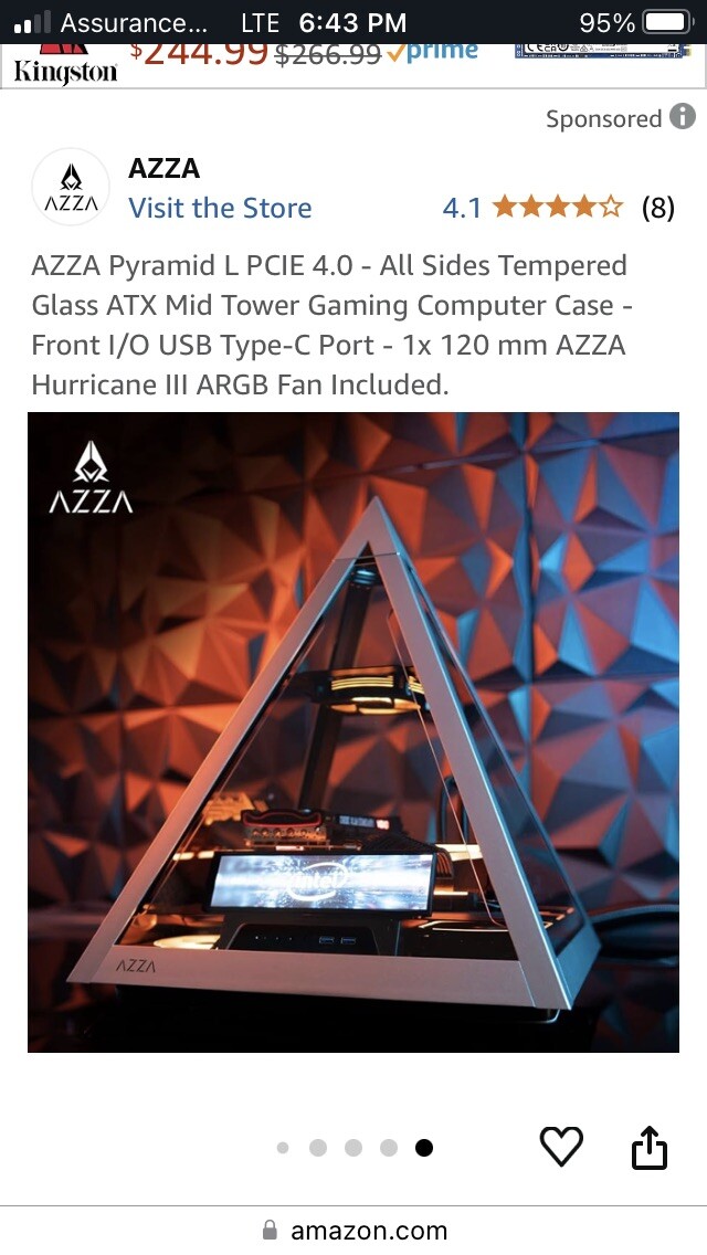AZZA pyramid L Pcie 4.0 PC Case | eBay