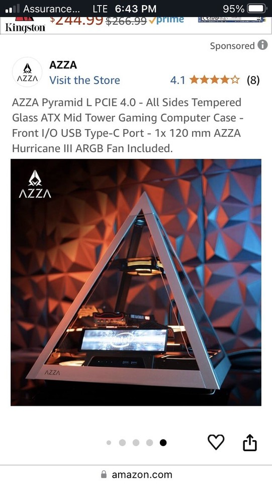 AZZA pyramid L Pcie 4.0 PC Case | eBay