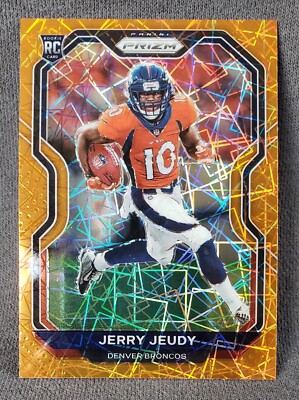 2020 Panini Jerry Jeudy Orange Lazer Prizm Rookie RC #314 Broncos | eBay