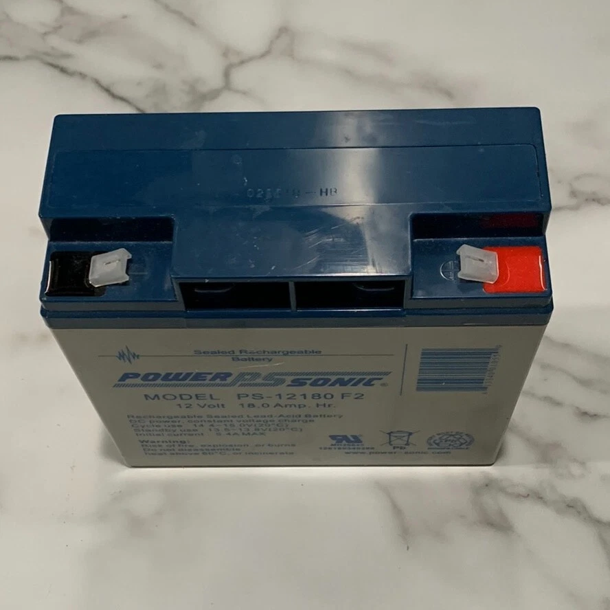 Power-Sonic PS-12180F2 Sealed Lead Acid Battery 12V 18Ah, 51% OFF