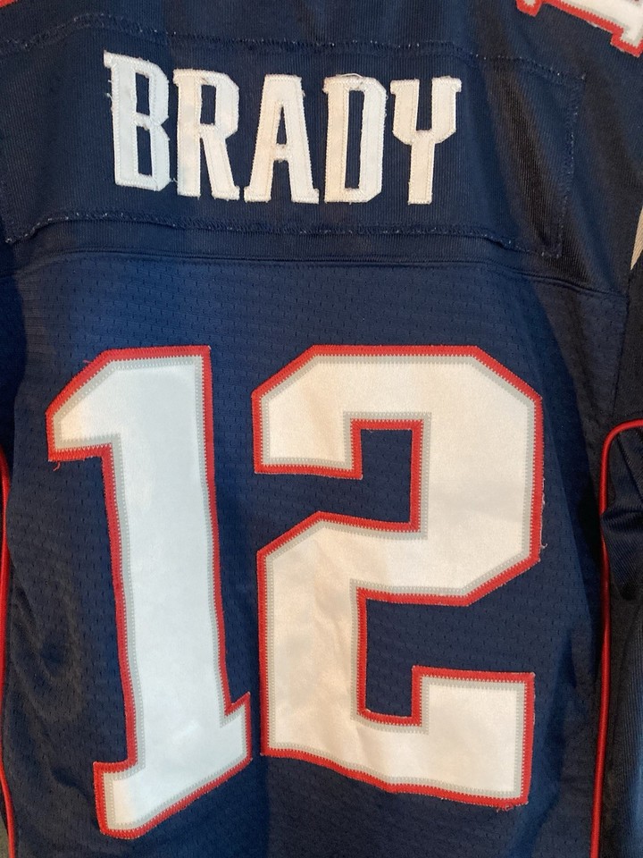 Tom Brady New England Patriots #12 Jersey Reebok Youth Large Stitched ...