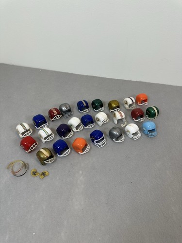 25 1960's MINIATURE Football Helmets Plastic Gumball Helmet NFL | eBay