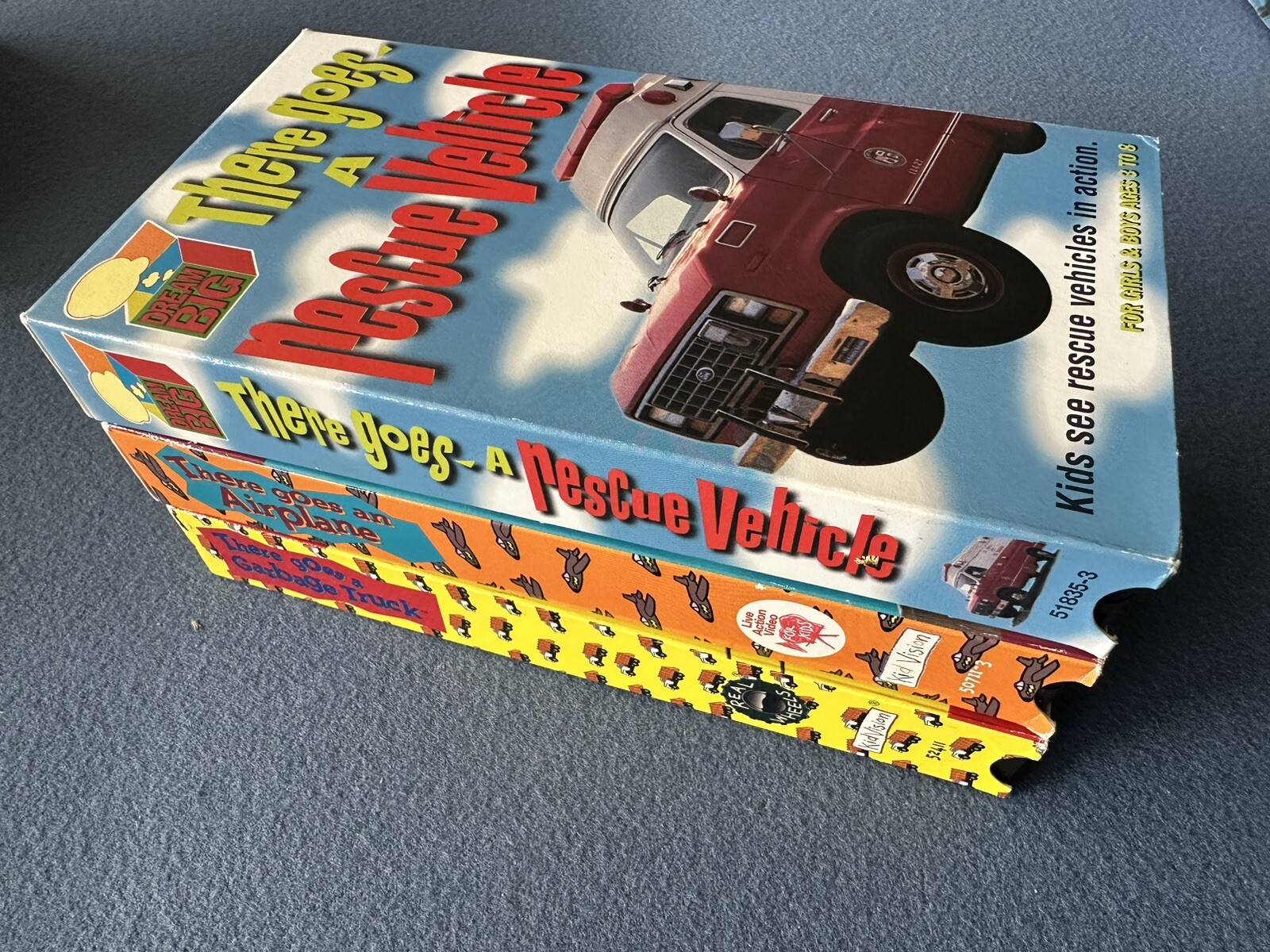 There Goes an Airplane, A Rescue Vehicle, A Garbage Truck (VHS, 1994 ...