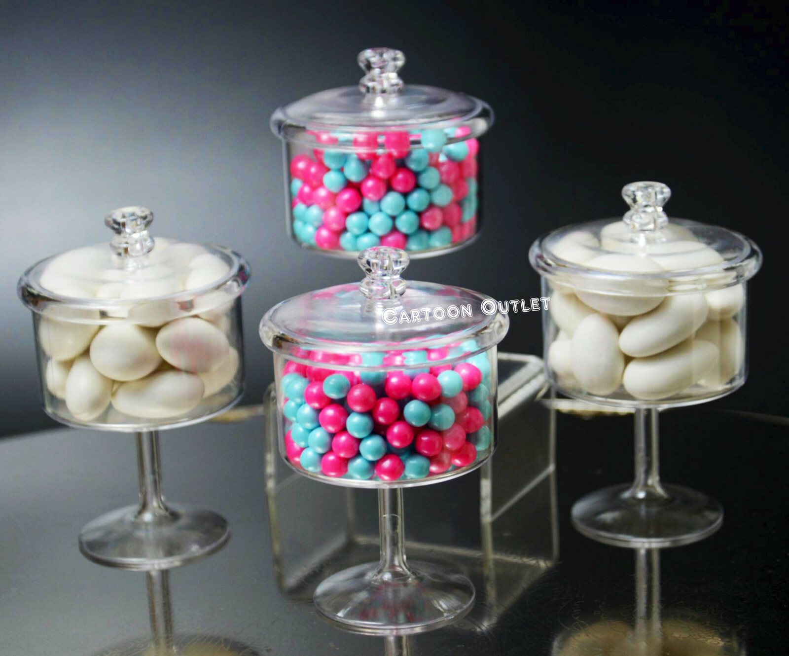 12 BABY SHOWER COMMUNION Party Favors Apothecary Mini CANDY CONTAINERS ...