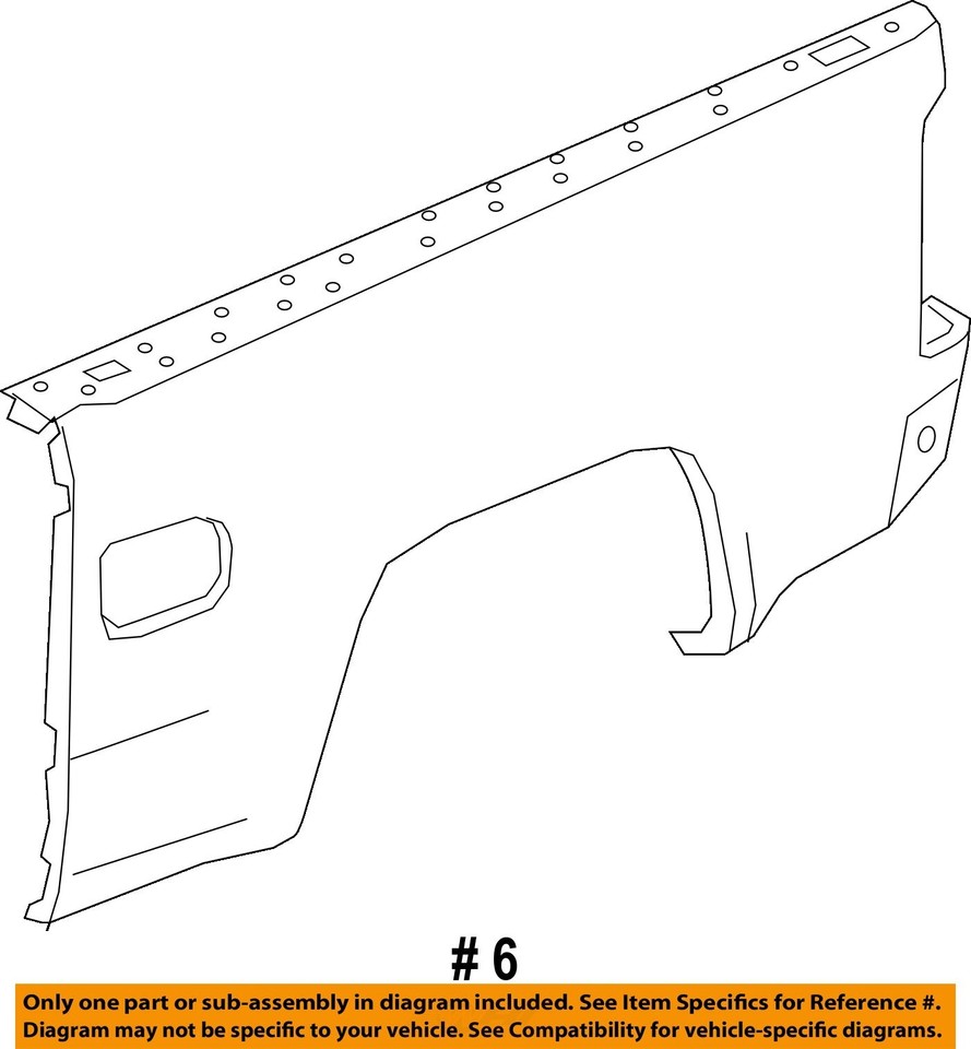 GM OEM Pick Up Box Bed-Outer Panel Right 23200267 | eBay