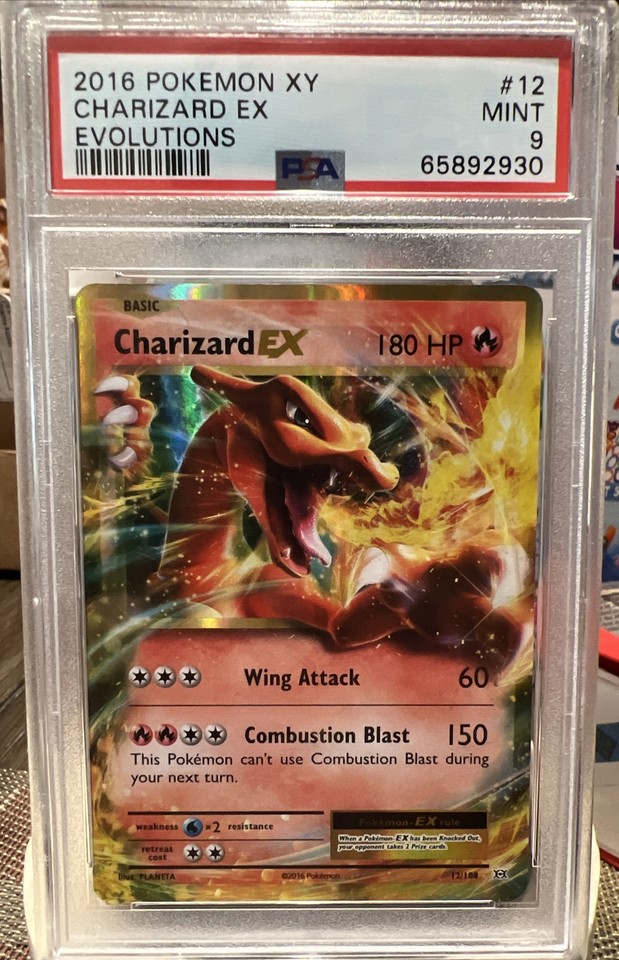 PSA 9 Charizard EX 12/108 XY Evolutions Ultra Rare Pokemon Card | eBay