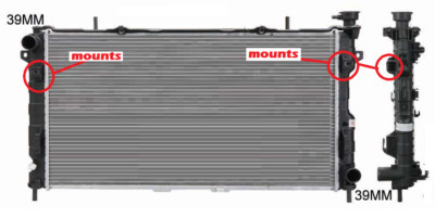Radiator For Chrysler Voyager 2004-08 RG 3.3Ltr V6 Petrol Series 2 Auto ...