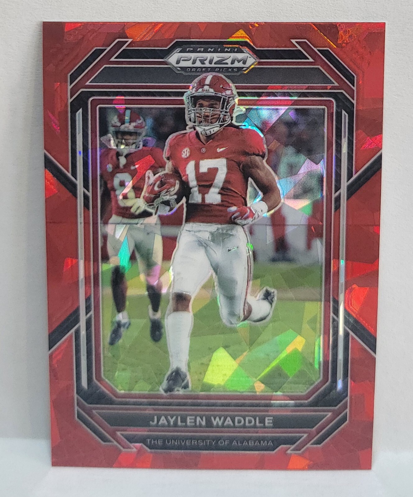 2023 Panini Prizm Draft Picks Red Ice Jaylen Waddle Alabama Crimson ...