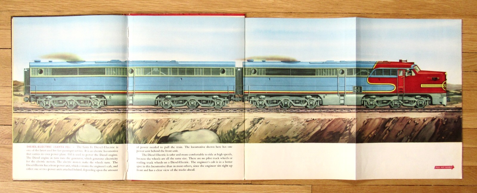 THE BIG BOOK OF REAL LOCOMOTIVES George Zaffo 3 foot pictures 1951 HB ...