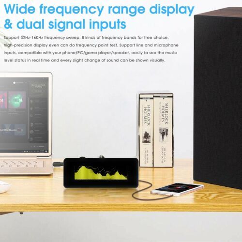 OLED Sound Level Meter Display Audio Spectrum Digital Analyzer For Home ...