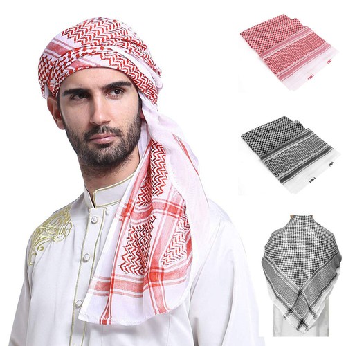 Arab Kafiya Keffiyeh Palestine Bandana Arabic Turban Hijab Muslim ...
