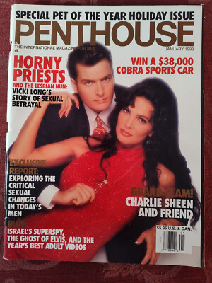 PENTHOUSE January 1993 Charlie Sheen Julie Strain Natalie Lennox Shere Hite | eBay