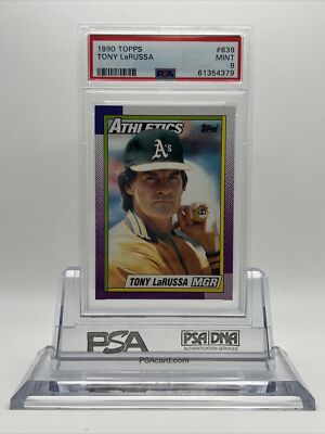 1990 Topps Tony LaRussa Baseball Card #639 PSA 9 | eBay