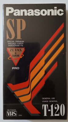 Panasonic T-120 SP Special Premium Blank VHS Tape VCR NEW SEALED | eBay