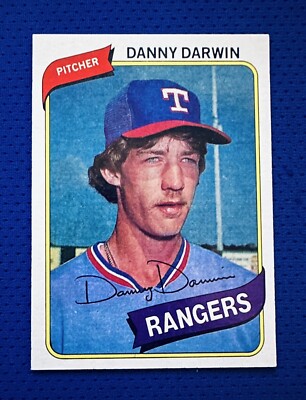 1980 TOPPS #498 DANNY DARWIN TEXAS RANGERS NM-MT or BETTER 124 WINS 3rd ...