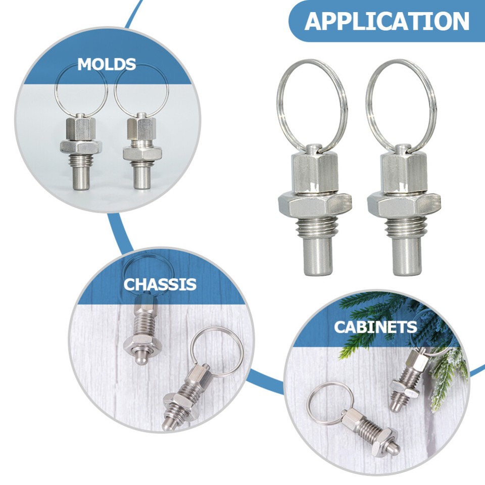 4 Pcs Spring Positioning Pin Locking Coupler Mechanical Small Catches ...