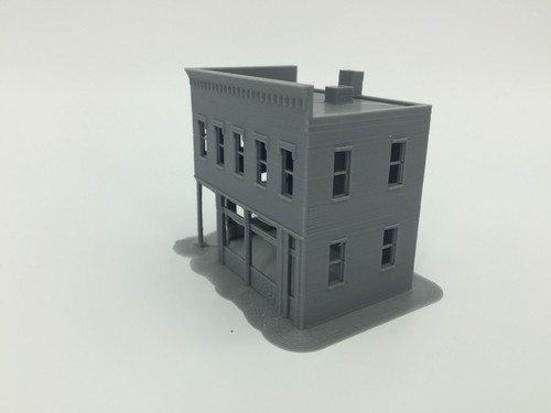 20th Century Town City CORNER MARKET Building - Z Scale 1:220 - 3D ...