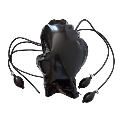 Gummi Latex Hood Full Cover Mask Manual Inflation Experience ...