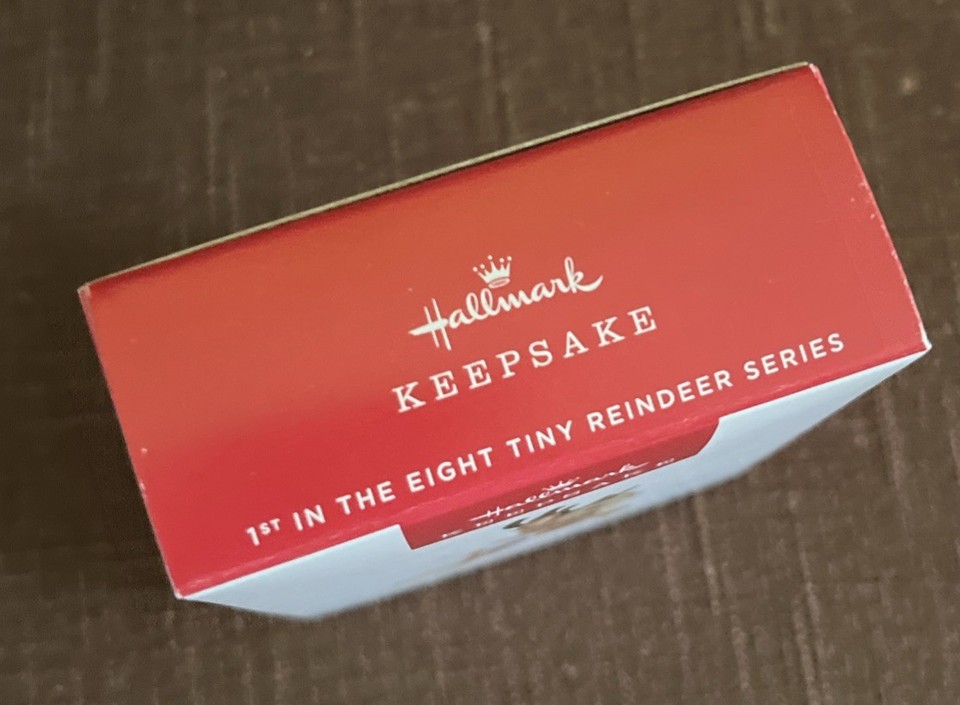 2025 HALLMARK KEEPSAKE ORNAMENT "DASHER" 1ST IN EIGHT TINY REINDEER ...