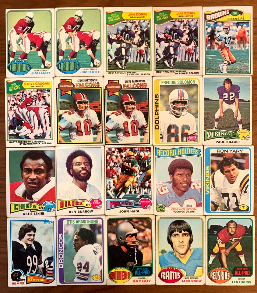 HOF VINTAGE FOOTBALL CARD LOT (200 CARDS!) | eBay