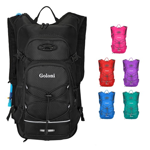 Hydration Hiking Backpack, 22L, Black, Unisex, Modern, Water Resistant ...