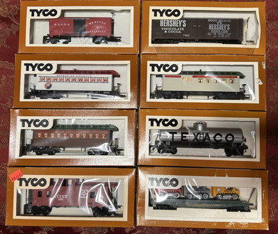 Ho Scale Tyco Train Cars Electric Trains Lot Of 8 Original Boxes | eBay