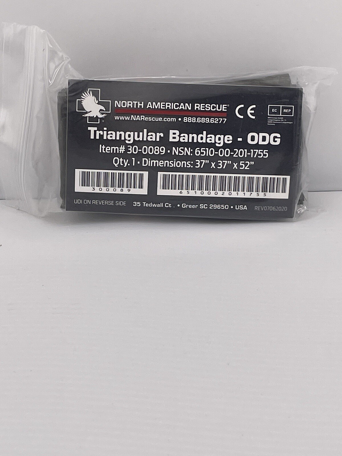 NAR USGI Military Cravat Triangular Muslin Medic Bandage 30-0089 1 ...