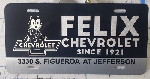 Camión Chevy con licencia Felix The Cat inserto de placa de aluminio ...
