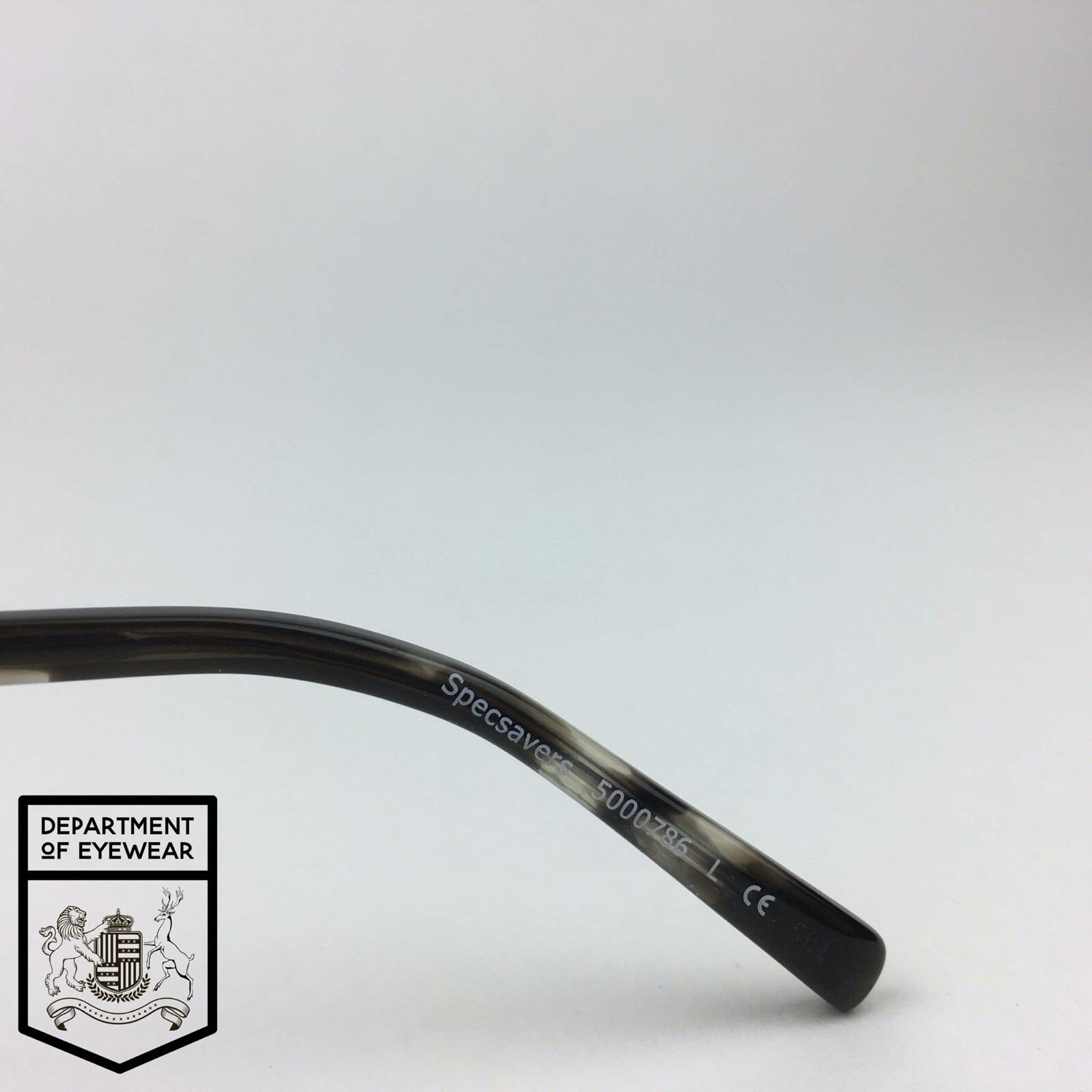 SPECSAVERS eyeglasses GREY MOTTLE ROUND KEYHOLE BRIDGE frame MOD ...