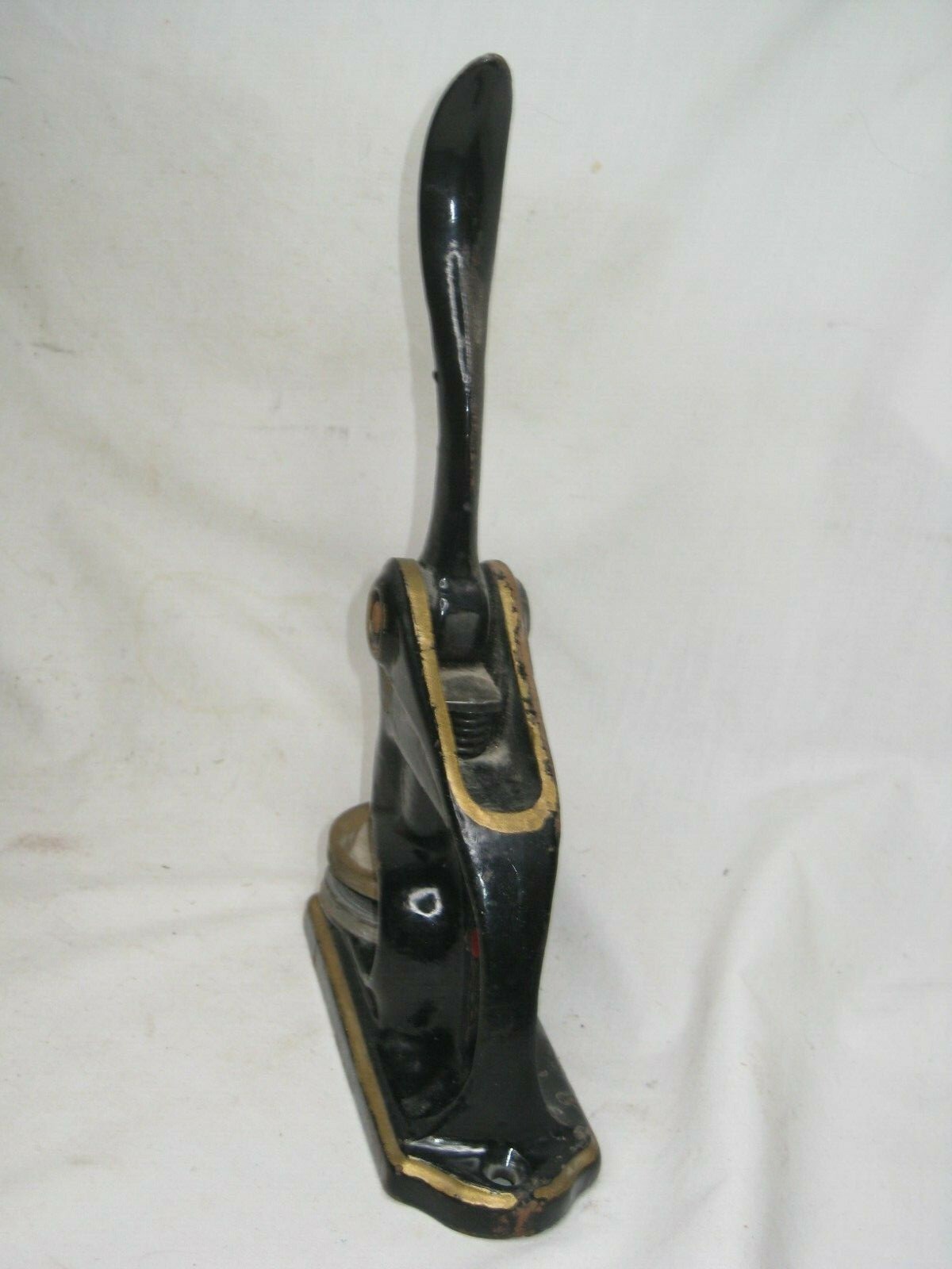 antique manual seal stamp press sealer old cast iron hand embosser GEO ...
