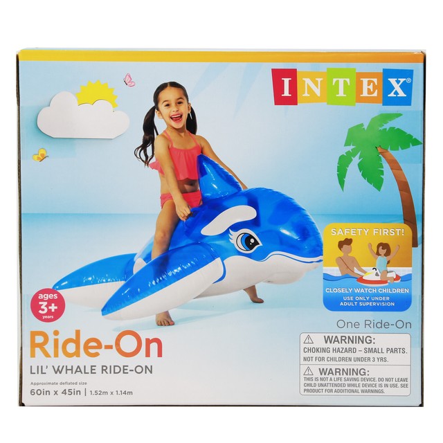 Intex Lil' Whale Ride-on 60 X 45 for Ages 3 for sale online | eBay