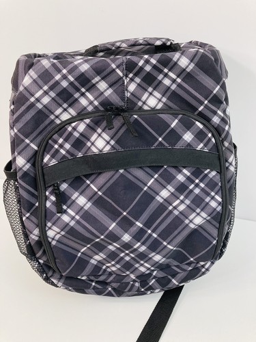 Thirty One 31 Plaid Organizer Sling Backpack Diaper Camera Bag Dividers ...