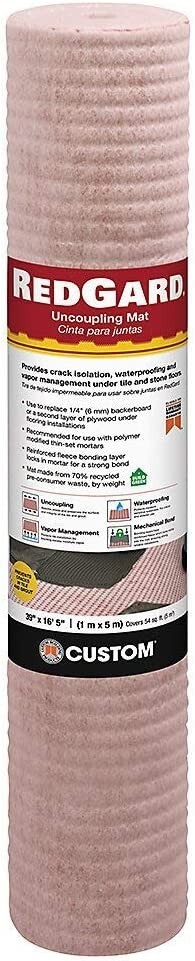 RedGard Waterproof Anti-Fracture Uncoupling Floor Membrane Underlayment ...
