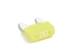 Littelfuse MIN20BP Fuse; Mini; Yellow Blade; 20 Amp; Pack Of 5; Carded ...