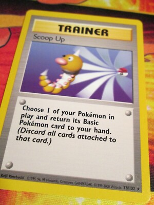 MP (UK 4th Print 1999-2000) Pokemon SCOOP UP Card BASE Set 78/102 Non ...