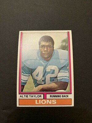 1974 Detroit Lions Altie Taylor Topps Football Card | eBay